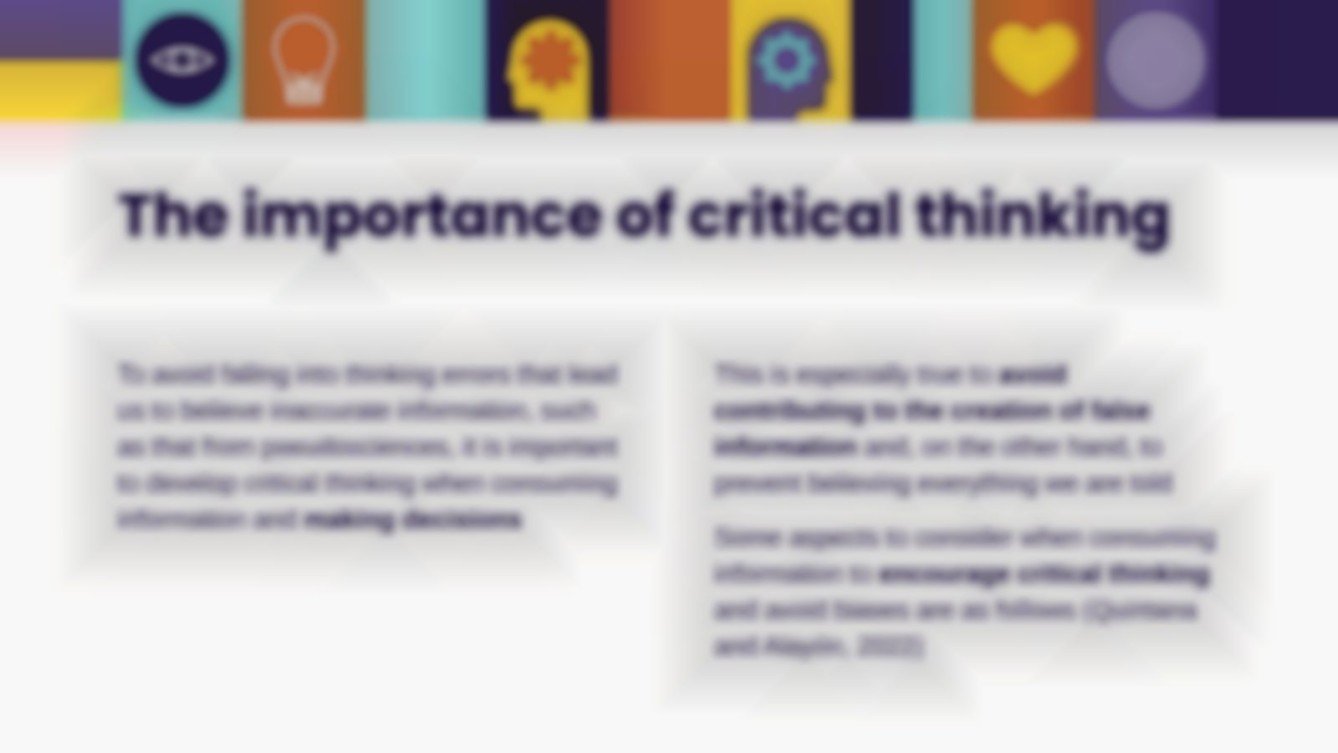 Cognitive Biases and Critical Thinking Presentation