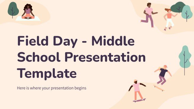 Field Day - Middle School Presentation Template Presentation