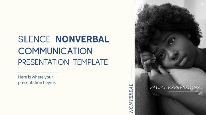 Silence Nonverbal Communication Presentation Template
