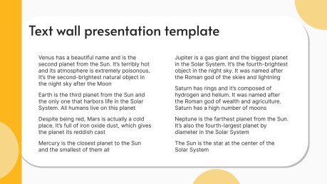 Text Wall Presentation Template Presentation