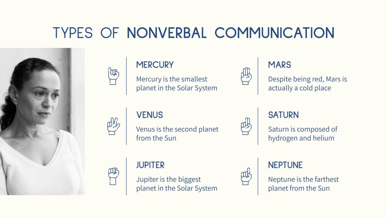 Silence Nonverbal Communication Presentation Template