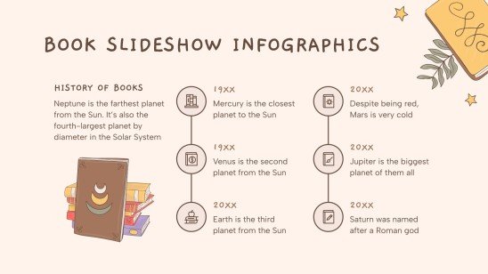 Book Slideshow Infographics Template