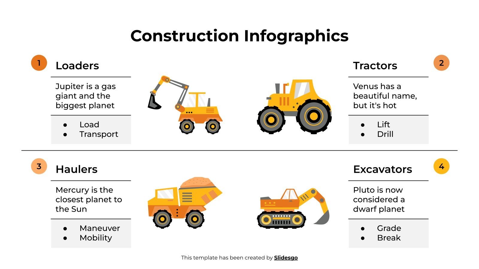 Construction Infographics Template