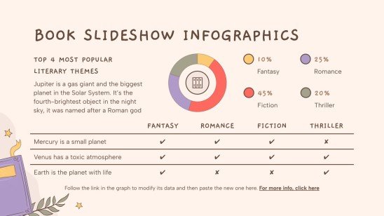 Book Slideshow Infographics Template