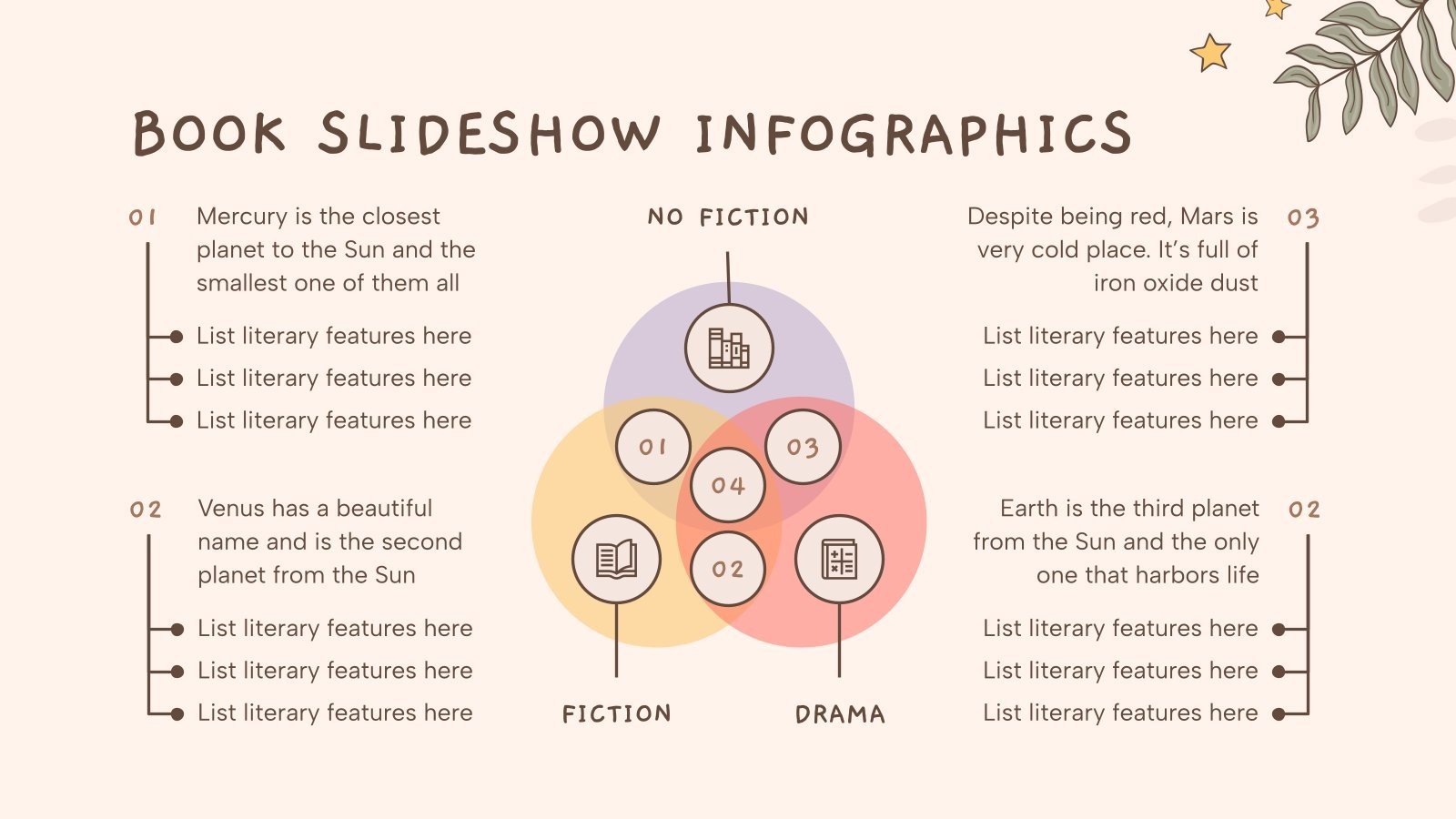 Book Slideshow Infographics Template