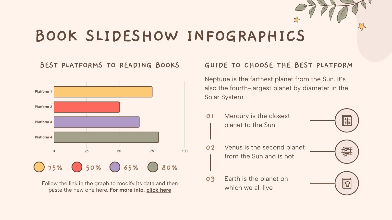 Book Slideshow Infographics Template