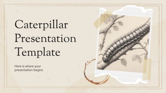 Caterpillar Presentation Template Presentation