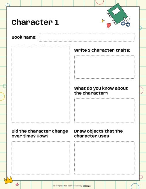 Character Map Worksheet Presentation