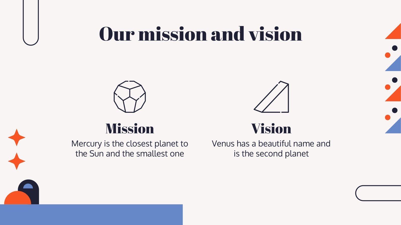 Modern Geometric School Center Presentation