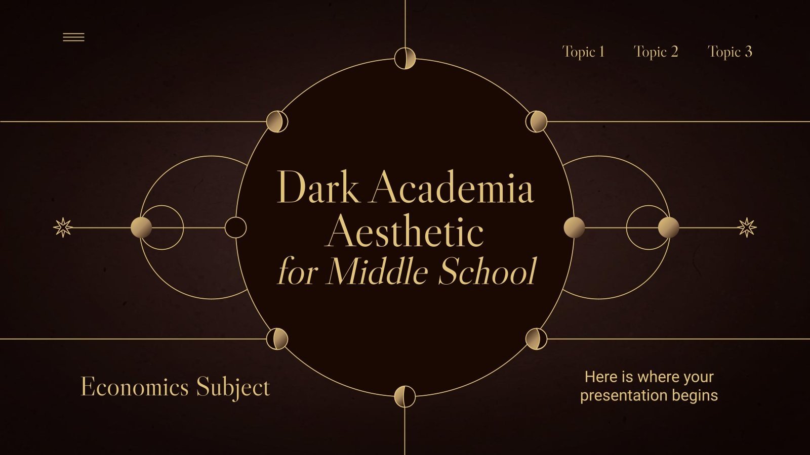 Dark Academia Aesthetic for Middle School's Economics