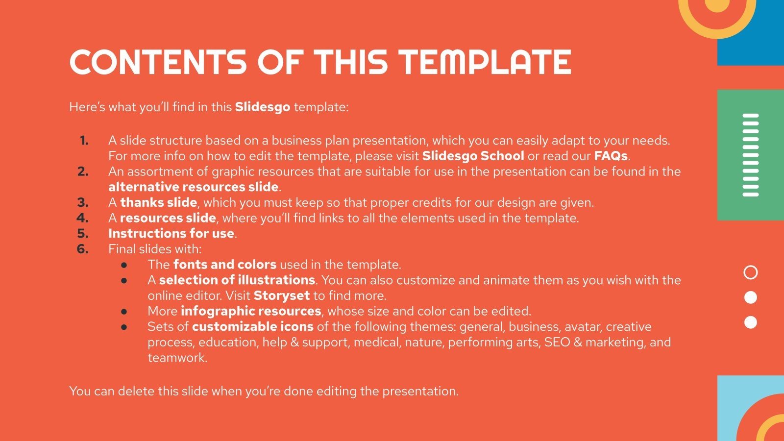 Creative Business Model Canvas | Google Slides & PPT template