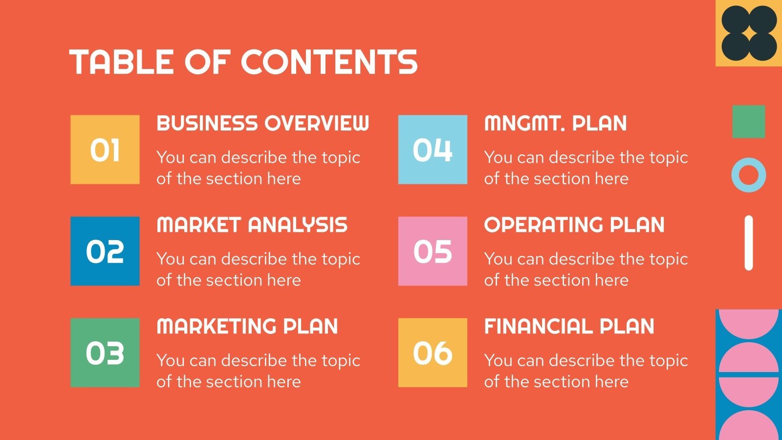 Creative Business Model Canvas | Google Slides & PPT template