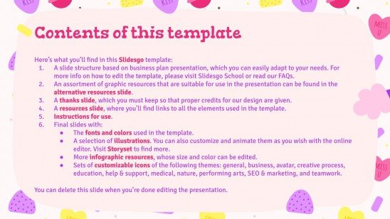 Candy Store Business Plan | Google Slides and PPT template
