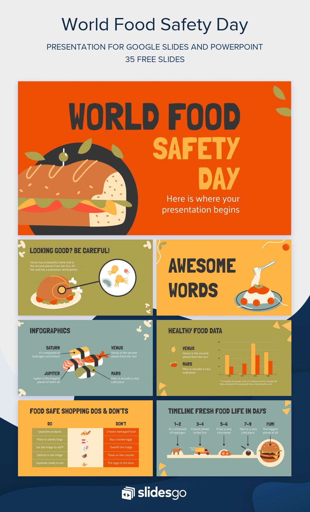 World Food Safety Day | Google Slides and PowerPoint theme