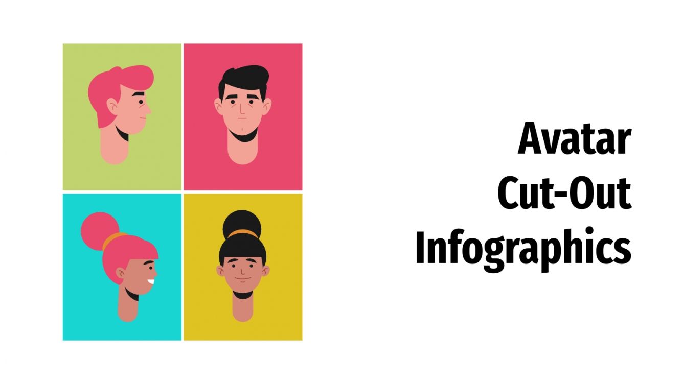Infográficos de avatar | Tema do Apresentações Google e PPT