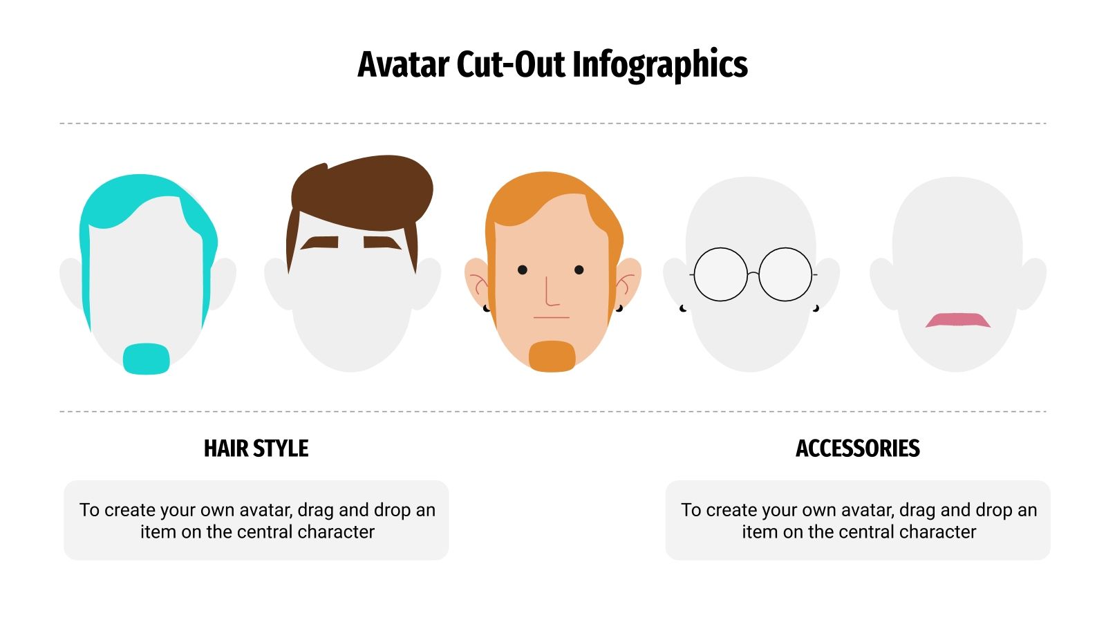 Infografías de recortables para avatares | Google Slides y PPT