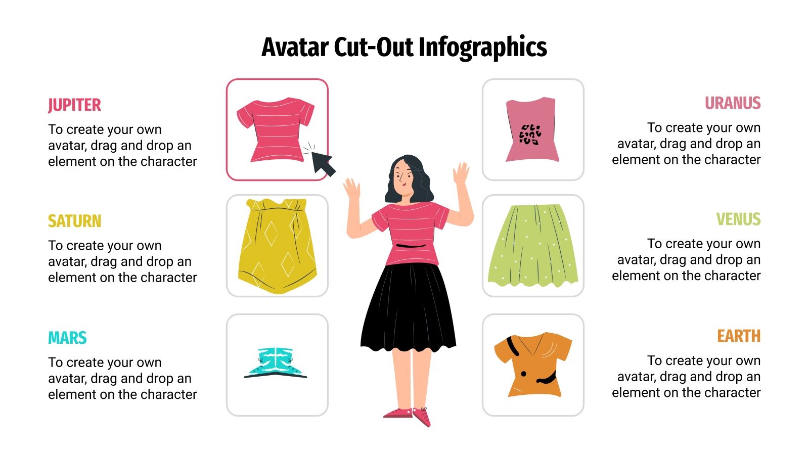 Avatar Cut-Out Infographics for Google Slides and PowerPoint