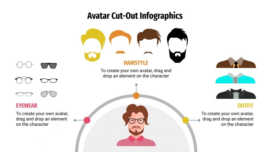 Avatar Cut-Out Infographics for Google Slides and PowerPoint