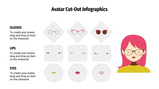 Avatar Cut-Out Infographics for Google Slides and PowerPoint