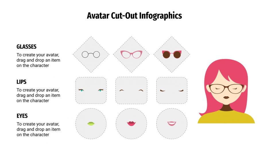 Infografías de recortables para avatares | Google Slides y PPT