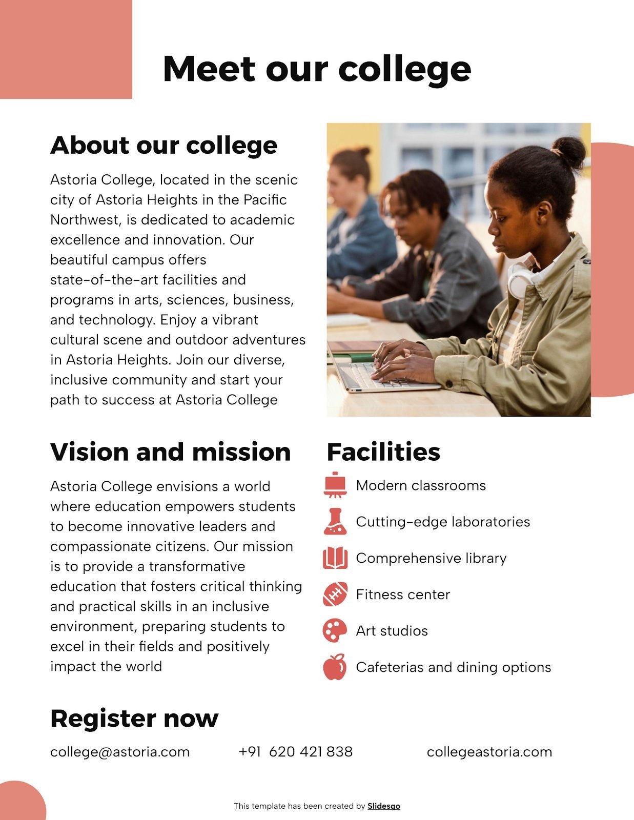 College Handout Template