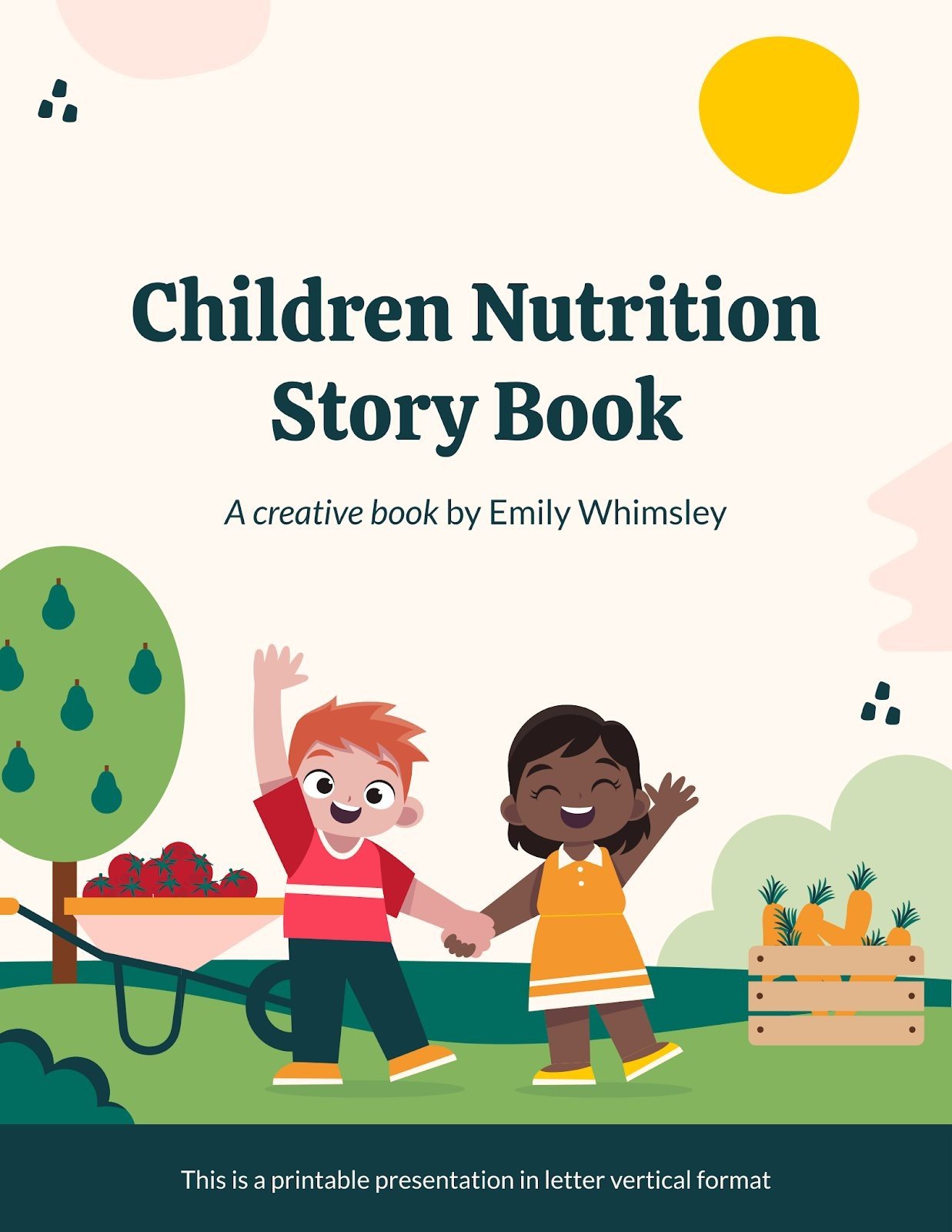 Children Nutrition Story Book Template