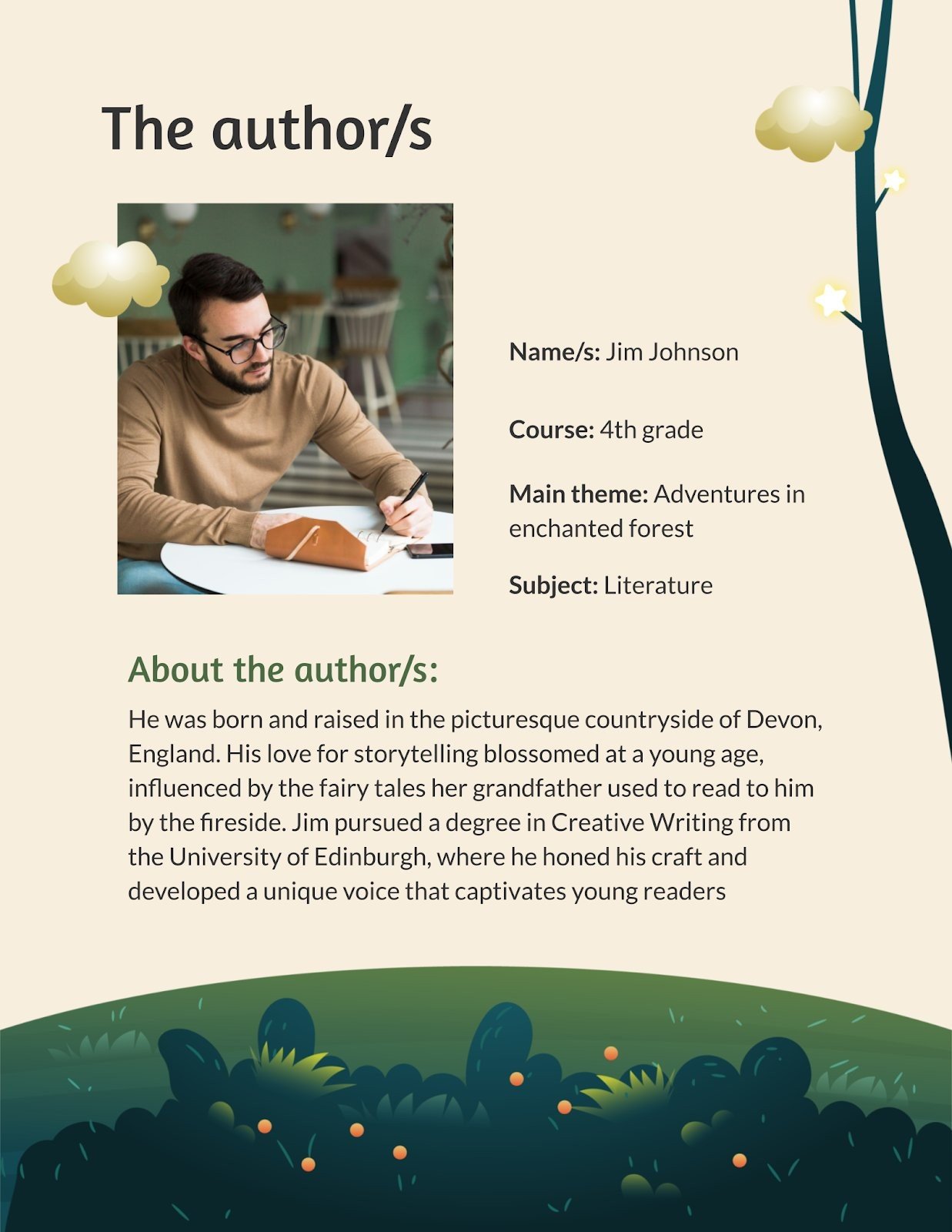 Creative Story Book Template