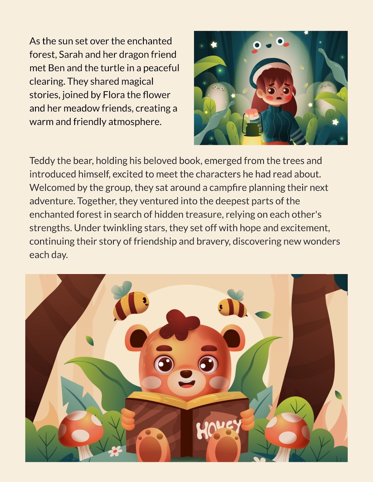 Creative Story Book Template
