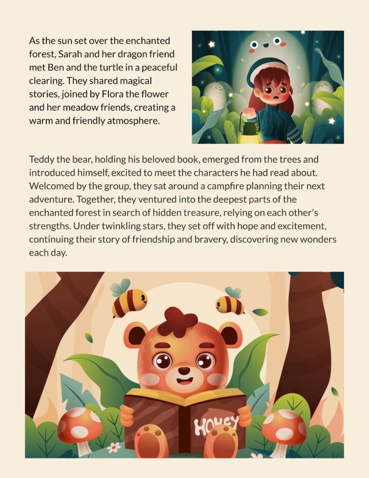 Creative Story Book Template
