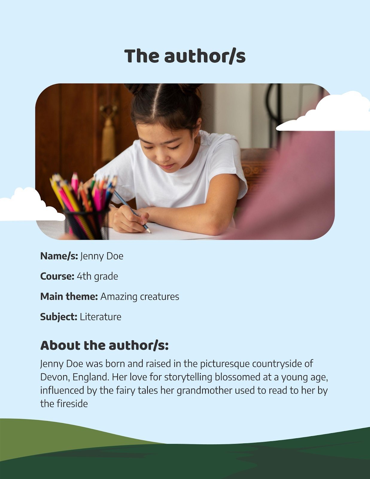 Dragons Story Book Template