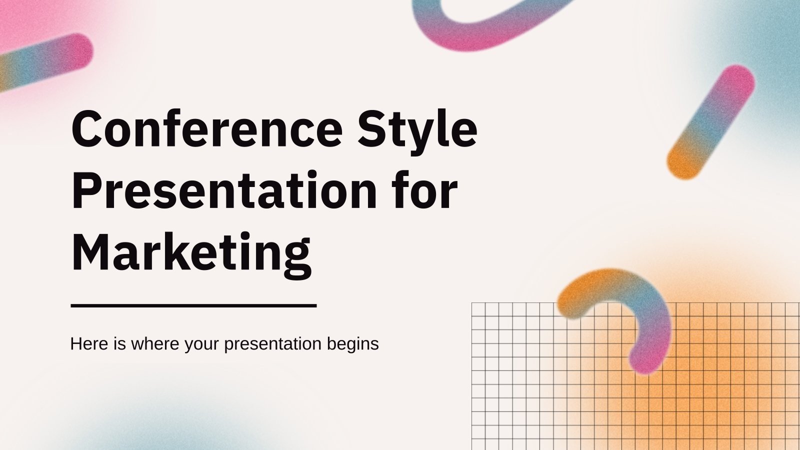 Conference Style Presentation for Marketing Presentation