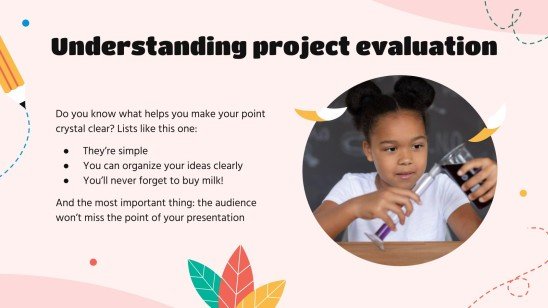 Project Evaluation in Pre-K and Elementary Presentation