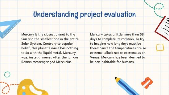 Project Evaluation in Pre-K and Elementary Presentation