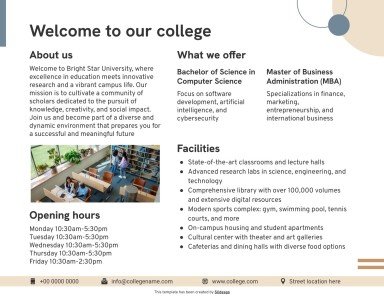 College Handout Template