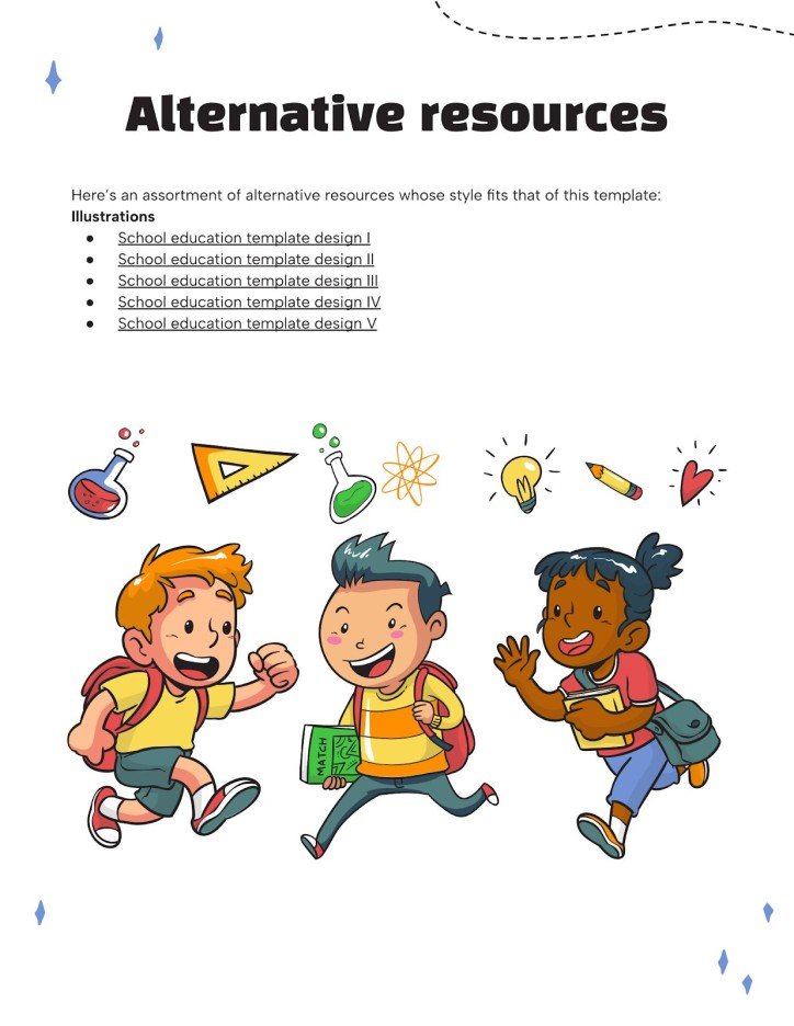 Back to School Handout Template