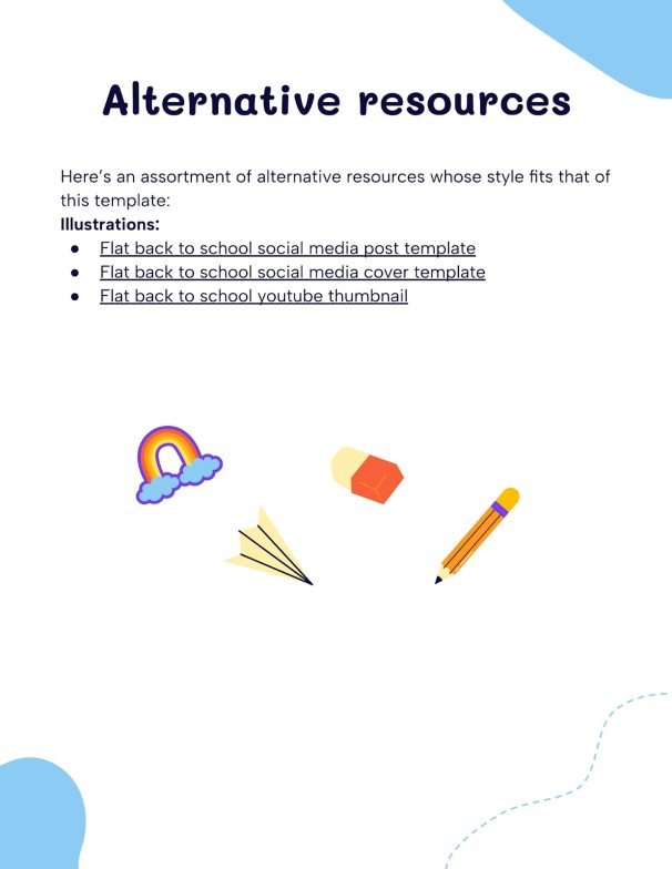 Back to School Handout Template