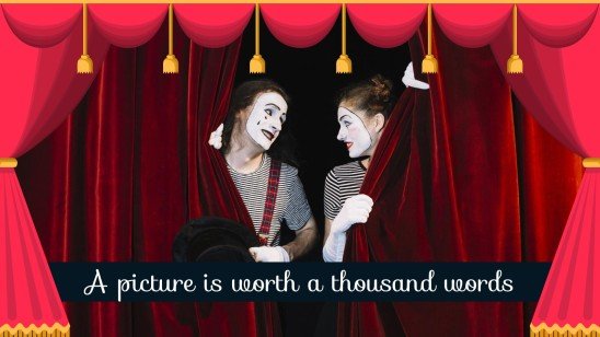 Open Curtain Presentation Template Presentation