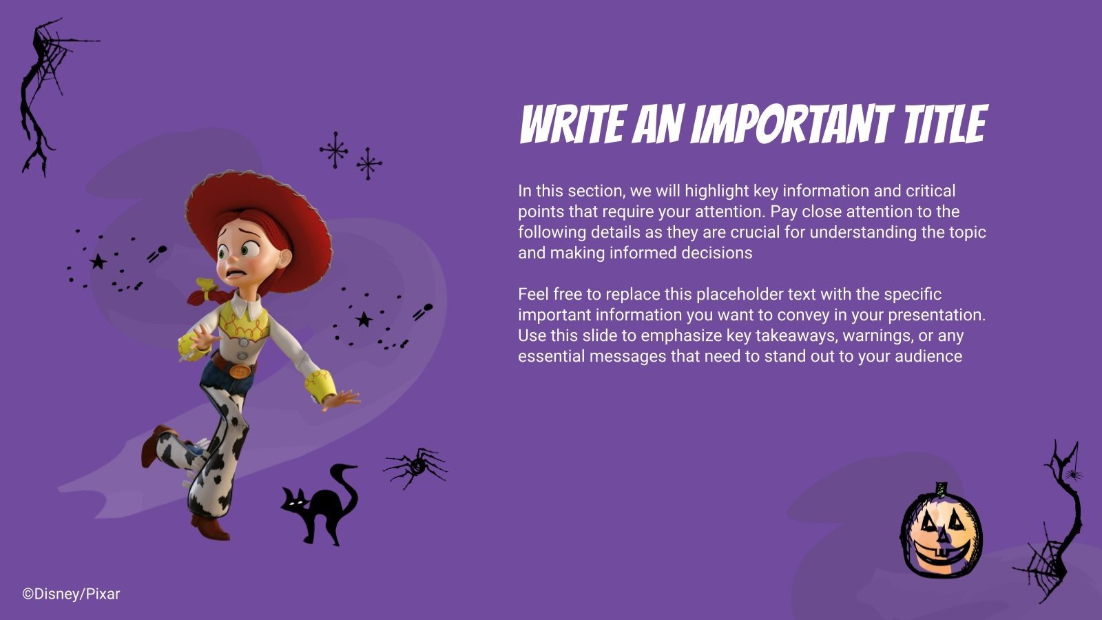 Toy Story Halloween Presentation