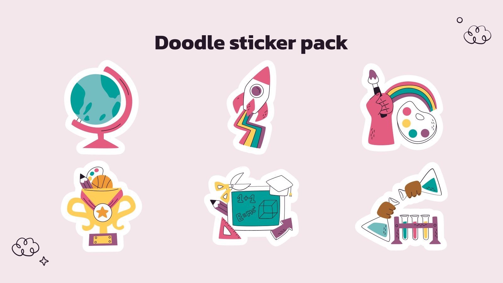 Doodle Sticker Pack Template