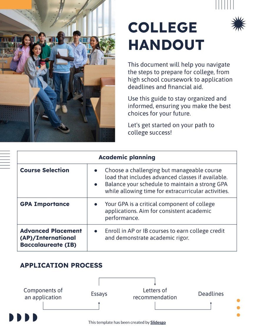 College Handout Template