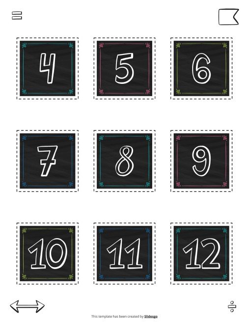 Chalk / Blackboard Cut-outs Template