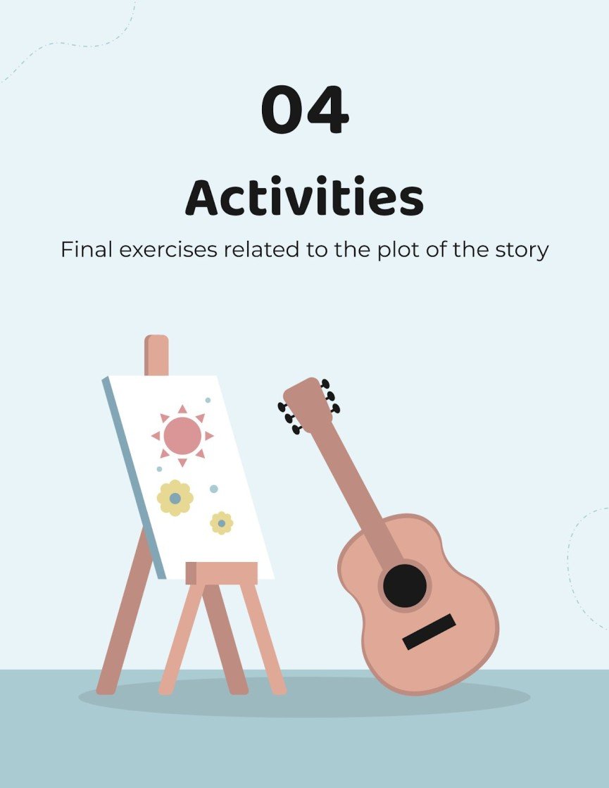 Children Hobbies Story Book Presentation