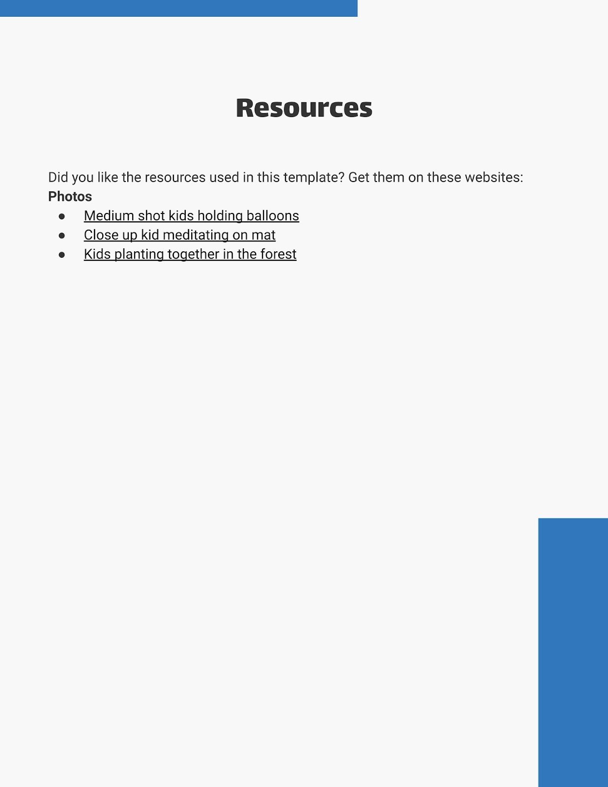 All About School Handout Template