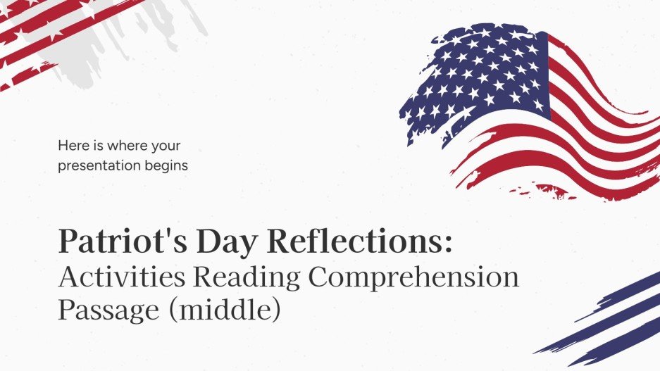 Patriot's Day Reflections: Activities Reading Comprehension