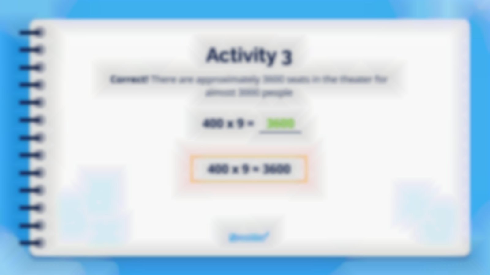 Estimation with Multiplication Presentation