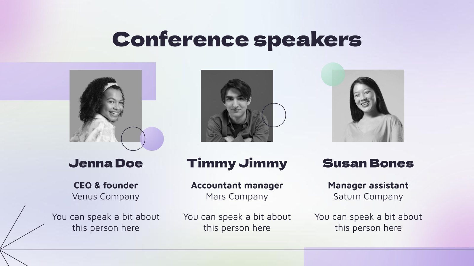 Conference Style for College Students Presentation