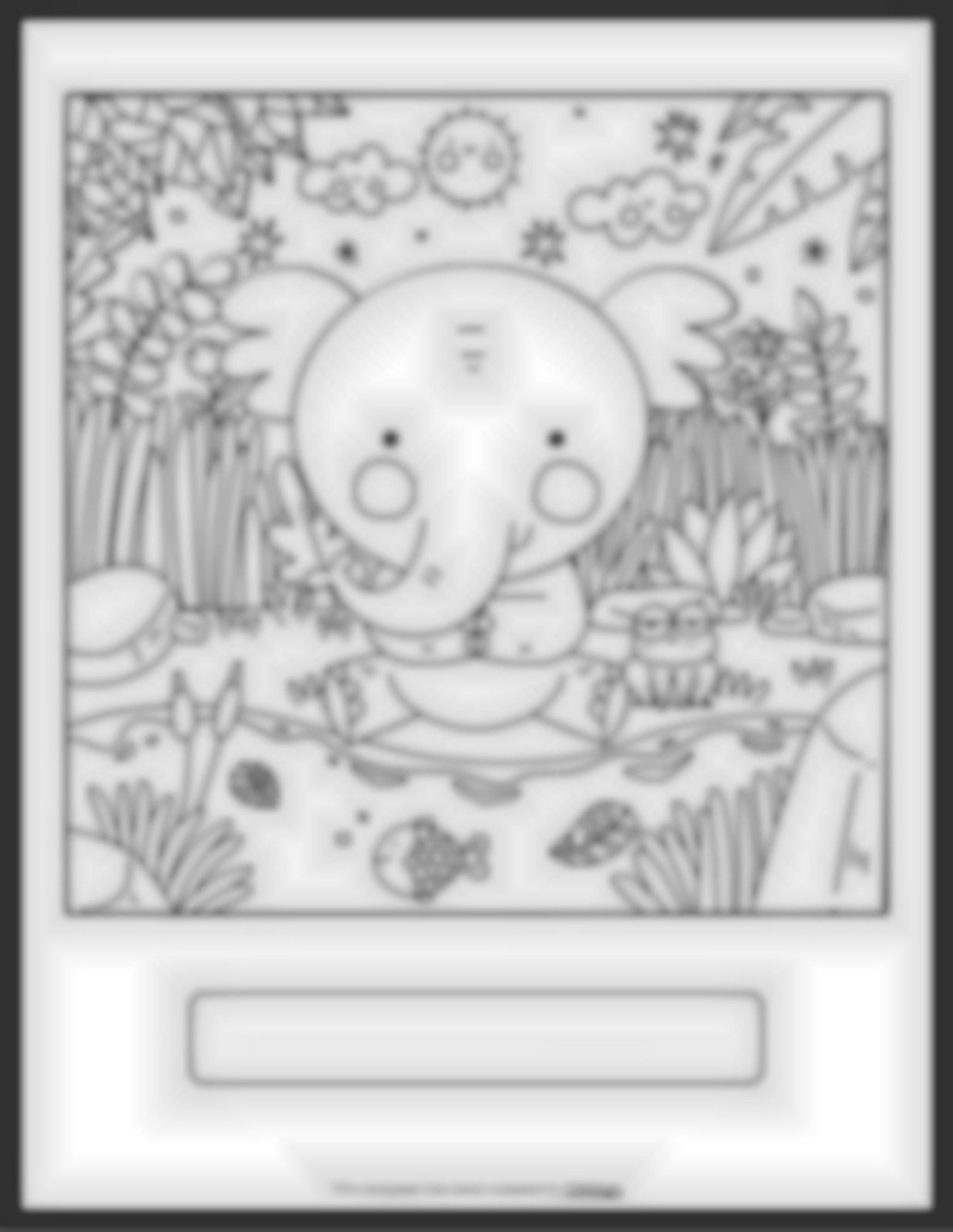 Animal Coloring Book Template
