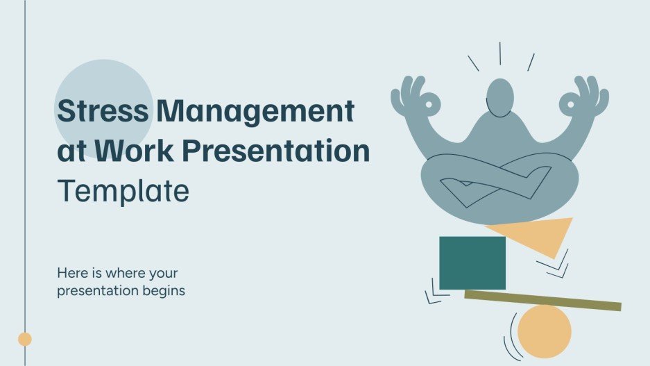 Stress Management at Work Presentation Template Presentation