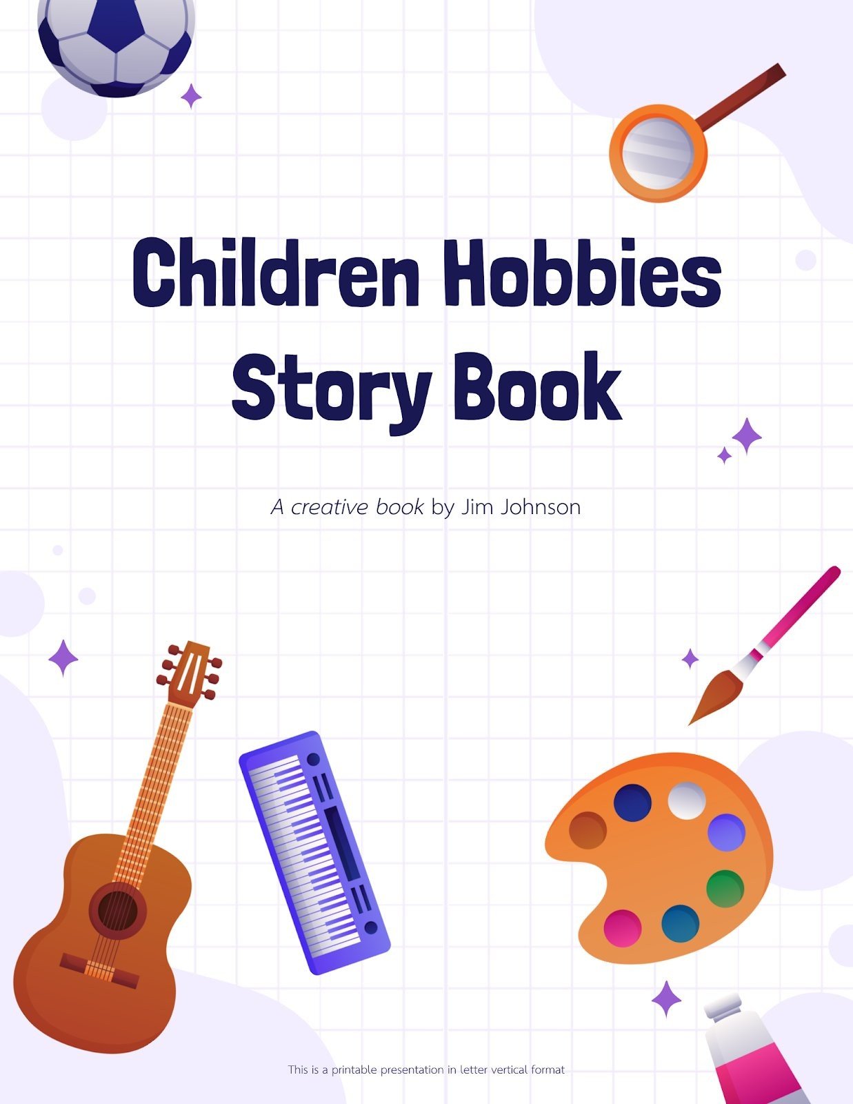 Children Hobbies Story Book Presentation