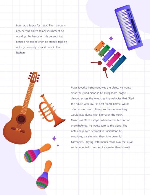 Children Hobbies Story Book Presentation